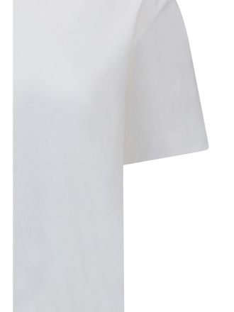 Toteme Womens T-Shirt Monochrome Optic White Cotton T-Shirts & Jerseys
