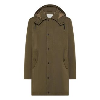 Seventy Parka en coton technique - Homme - Manteaux - Vert - Taille: L