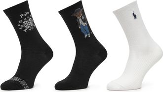 Polo Ralph Lauren Lange Socken Polo Ralph Lauren Bear Snowflake 455P18210001 Schwarz