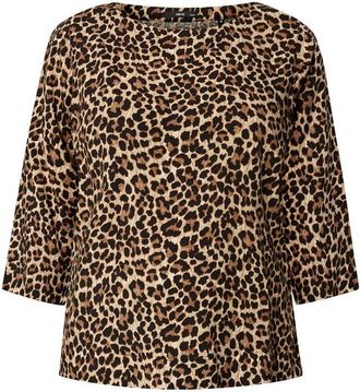 Zero Hemdbluse Damen mit Rundhalsausschnitt