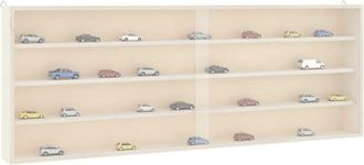 vidaXL Sammlervitrine aus Holz mit T&uuml;ren 100x8,5x37 cm Vidaxl