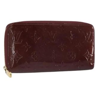 Louis Vuitton Portefeuille en cuir Vintage Pre-owned - Femme - Pre-owned - Rouge - Taille: ONE Size
