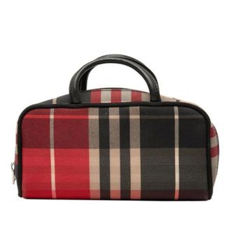 Burberry Sac &agrave; main en toile Pre-owned - Femme - Pre-owned - Rouge - Taille: ONE Size