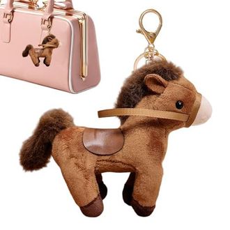 Generico Porte-cl&eacute;s | Cheval avec R&ecirc;nes - Pendentif animaux doux pour sac &agrave; main | pour adultes, gar&ccedil;ons, filles, &eacute;cole, f&ecirc;tes, voyage, sac &agrave; dos, t&eacute;l&eacute;phone, s