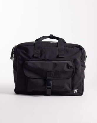 Wood Wood Double A By Wood Wood - Wolfgang - Sac port&eacute; &eacute;paule - Noir