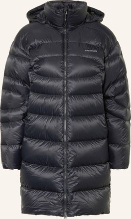 Salomon Daunenmantel Outline Novelty Mit Abnehmbarer Kapuze schwarz