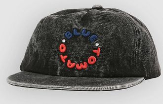Blue Tomato 5 Panel Cap washed black