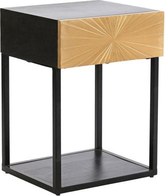 DKD Home Decor Nachttisch DKD Home Decor Golden Metall Holz (35 x 40 x 55 cm)