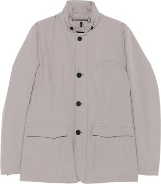 Herno Gekn&ouml;pfte Jacke mit Stehkragen - Grau