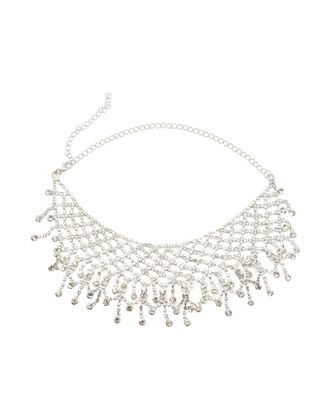 8 by YOOX PRINCESSE INTERTWINED RHINESTONES CHOKER