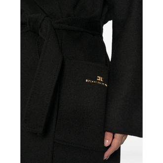 Elisabetta Franchi Coat - Black