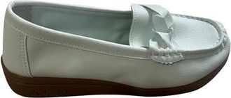 Generic Mocassins d&eacute;contract&eacute;s et confortables pour femme - Chaussures de marche &eacute;l&eacute;gantes &agrave; talon compens&eacute; bas - Respirantes et l&eacute;g&egrave;res - Large largeur - Cha