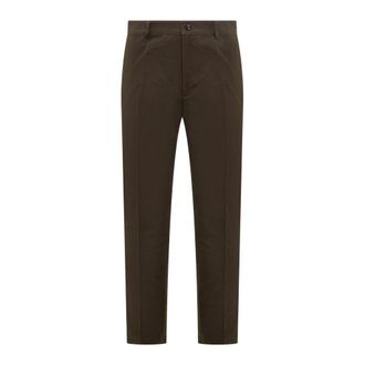 Burberry Homme, Pantalons, Brun, Taille: XL Pantalon Chino Slim-Fit en Coton Stretch