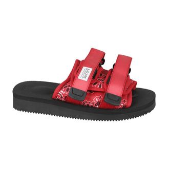 Suicoke Femme, Chaussures, Rouge, Taille: 37 1/2 EU Sandales Moto Cab Rouges et Noires