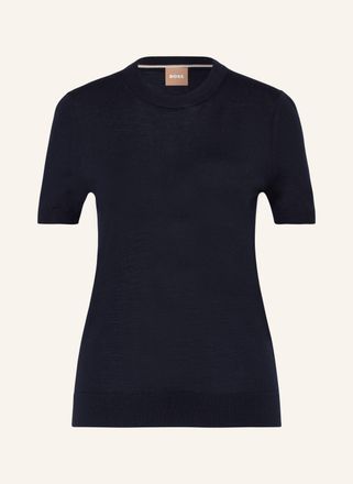 HUGO BOSS Strickshirt Falyssiasi blau