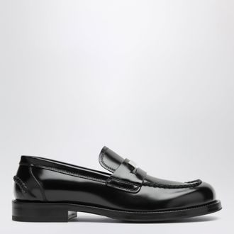 Dolce & Gabbana Schwarzer Kalbsledermokassin