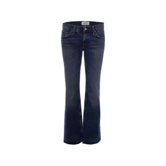 A Gold E Faded-effect Flared-leg Jeans