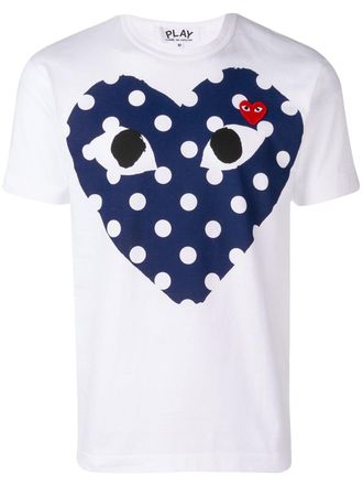 Comme Des Garçons t-shirt à logo imprimé - Blanc