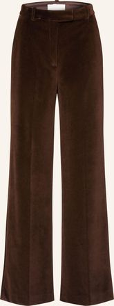 Circolo 1901 Circolo 1901 Marlenehose Aus Samt braun