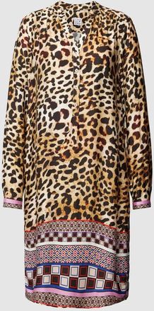 Emily van den Bergh Tunikakleid aus Viskose mit Animal-Print