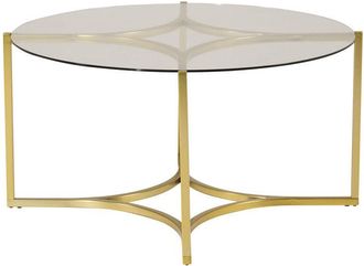 Venture Design Venture Home - Kivik Couchtisch &Oslash;90 cm Glas rauchfarben