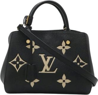 Louis Vuitton Pre-owned Sac Montaigne BB Monogram Empreinte - Femme - Pre-owned - Noir - Taille: ONE Size