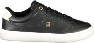 Tommy Hilfiger Femme, Chaussures, Noir, Taille: 37 EU Leather Baskets