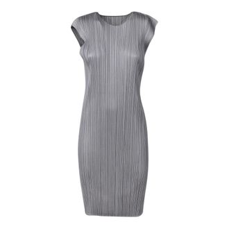 Issey Miyake Femme, Robes, Gris, Taille: 40 FR Robe Grise pour Femmes Aw24