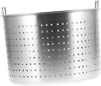 Cabilock Frittiertopf mit Siebkorb Großer Undichter Eimer für Meeresfrüchte Suppen und Langusten Hitzebeständig Einfach zu Reinigen für Sicheres Kochen