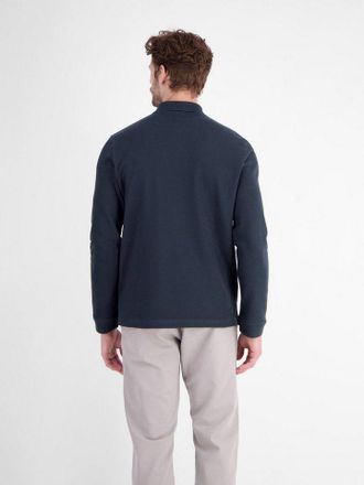 Lerros Langarm-Poloshirt FELPA Sweatshirt mit Knopfleiste