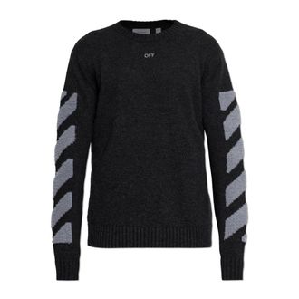 Off-white Homme, Pulls, Noir, Taille: XL Pull &agrave; col roul&eacute; en laine