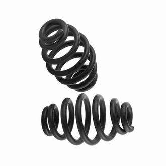 Generic Mingzhe 3-Zoll-Motorrad-Tonnenfeder, Sitzfedern aus Stahl mit Gold, Chrom, Mattschwarz, 8,5 X 5 cm, 1 Paar, Einfache Installation, für, Bobber und Cho