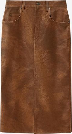 Isabel Marant Jupe Bisane - Femme - Marron - Taille34 - Marant &Eacute;toile