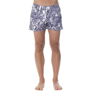 Roberto Cavalli Maillot de bain imprim&eacute; sportif - Homme - Maillots de bain - Bleu - Taille: 2XL