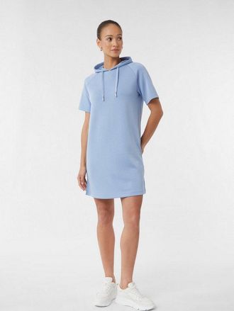 Comma Minikleid Kleid Sweatshirt-Kleid aus Scuba mit Kapuze