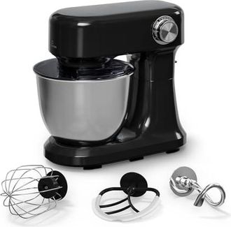 Klarstein Klarstein Bella Evo Robot P&acirc;tissier 1500W - 5L Bol Inox, 12 Vitesses, Syst&egrave;me Plan&eacute;taire, Pulse, Crochet, Fouet & Batteur, Robot Cuisine Multifonction