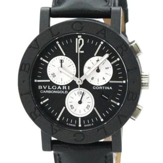 Bulgari Montre Pre-owned Bb38Clch - unisex - Pre-owned - Noir - Taille: ONE Size