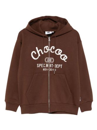 Chocoolate hoodie à logo brodé - Marron