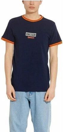 Iceberg Homme, Tops, Bleu, Taille: XL Ice2Mts02 Logo Serie Baseball T-Shirt