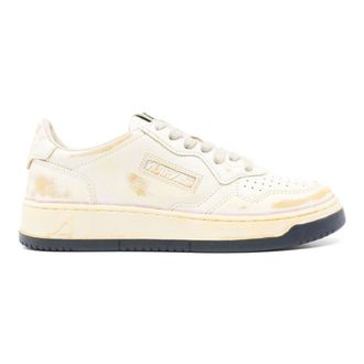 Autry Femme, Chaussures, Beige, Taille: 38 EU Baskets Femme Vintage Basses