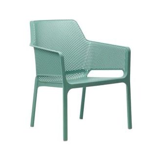 NARDI Fauteuil empilable Net - Vert - Résine de fibre de verre - Designer Raffaello Galiotto