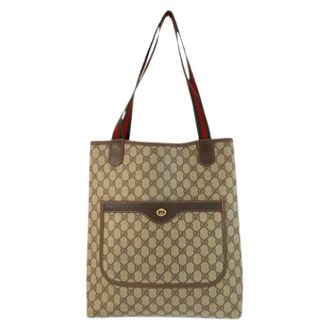 Gucci Sac port&eacute; &eacute;paule Pre-owned GG Supreme - Femme - Pre-owned - Beige - Taille: ONE Size