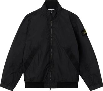 Stone Island High-Neck Nylon Bomberjacke - - Jackets - Herren - Schwarzk - L