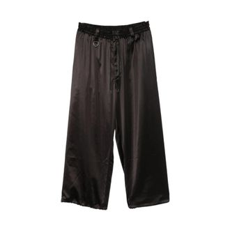 Yohji Yamamoto Satin Gradient 3-Streifen Trainingshose - - Trousers - Herren - Schwarzk - M