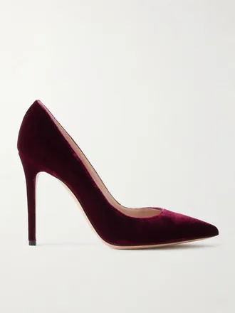 Gianvito Rossi Escarpins En Velours Gianvito 105 - Bordeaux
