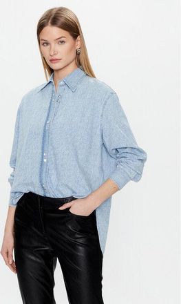 Pinko Pinko Jeanshemd 100816 A0FO Blau Regular Fit