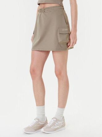 Guess Minirock V5YD04 KCX42 Gr&uuml;n Regular Fit