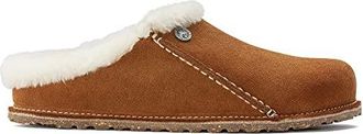Birkenstock Pantoufles peau lain&eacute;e Zermatt Premium