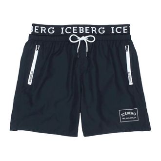 Iceberg Herren, Bademode, Schwarzk, SGröße