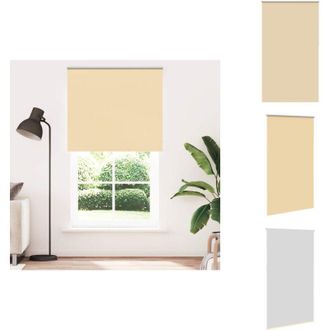 vidaXL Verdunkelungsrollo Beige 140x210 cm Stoffbreite 136,6 cm - Verdunkelungsrollo - Verdunkelungsrollos - Rollo - Verdunklungsrollo